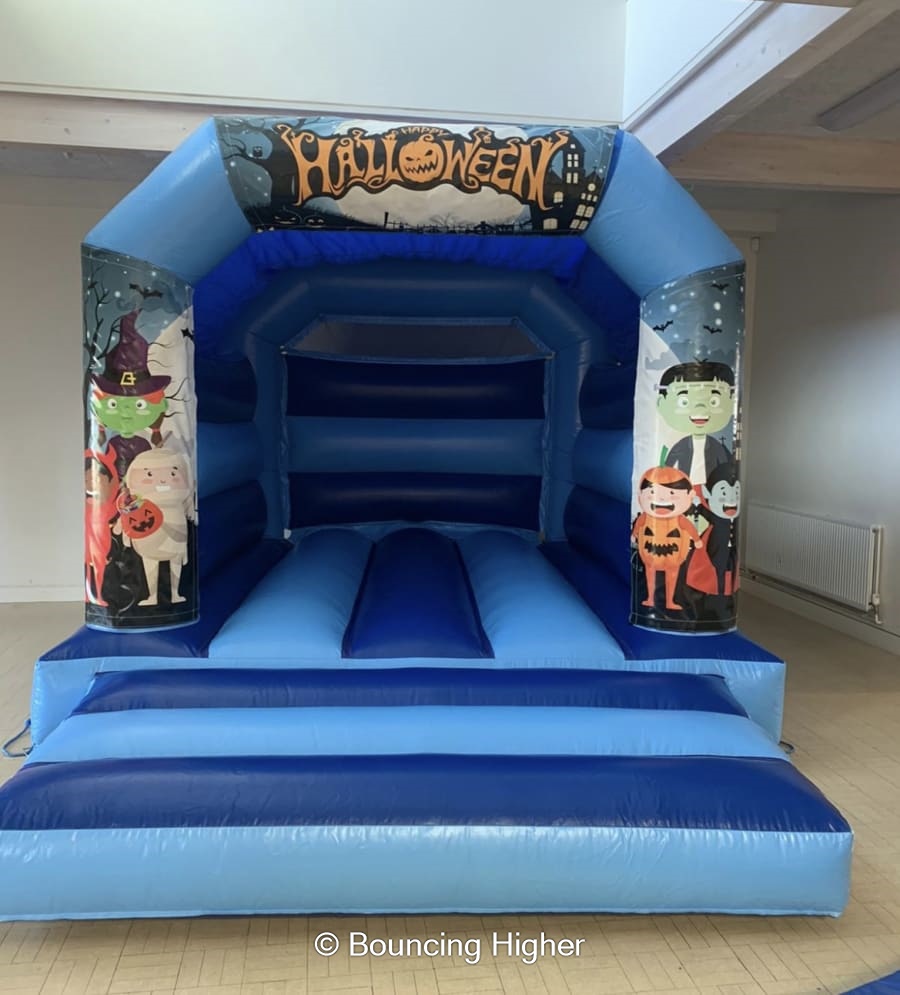 Halloween Bouncy Castle Blue - Bouncy Castle and Soft Play Hire in ...