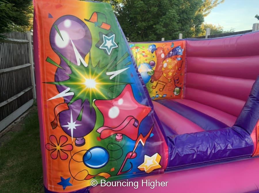 Low Height Pink Party Time - Bouncy Castle and Soft Play Hire in ...